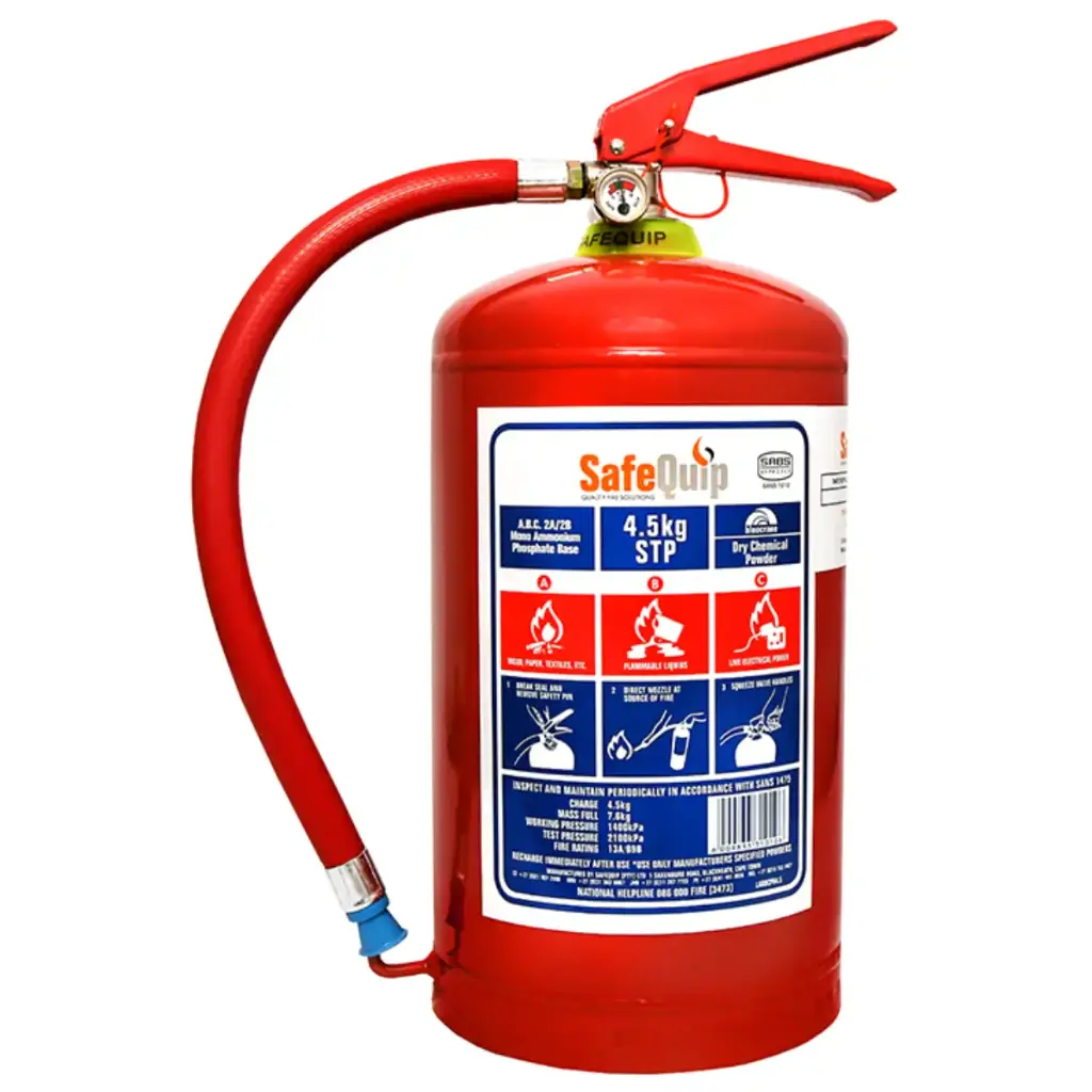 4.5kg DCP Fire Extinguisher – SABS Approved for ABC Fires